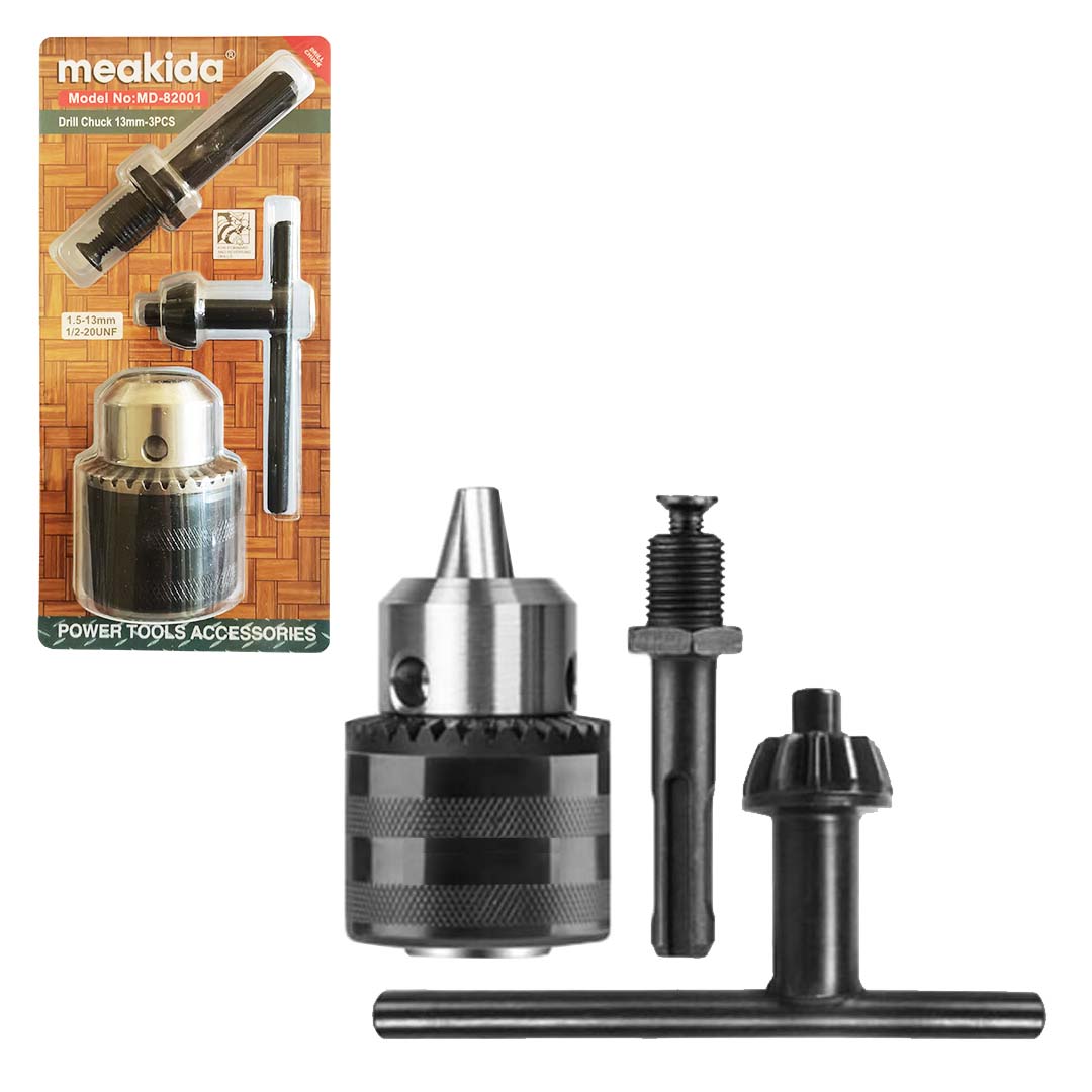 Mandrin a cle meakida 13mm avec adaptateur - meakida Tunisie